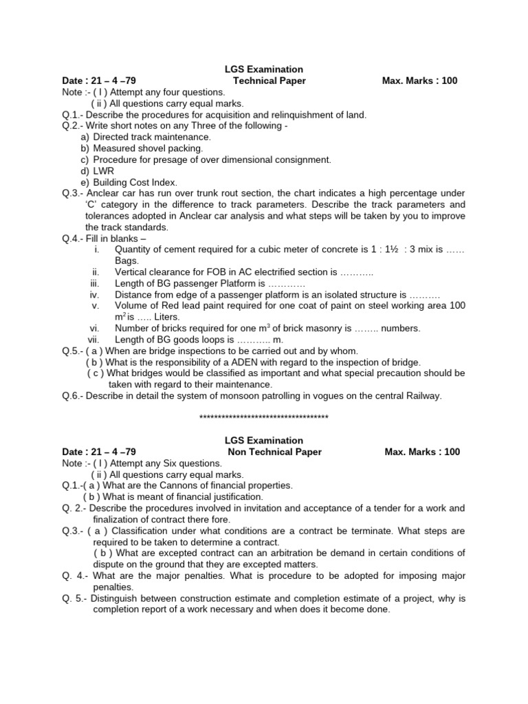 Unsolved Paper LGS | PDF | Bending | Bridge
