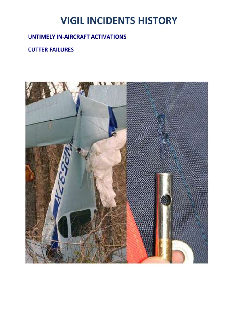 Vigil Incidents History | PDF | Parachuting | Parachute
