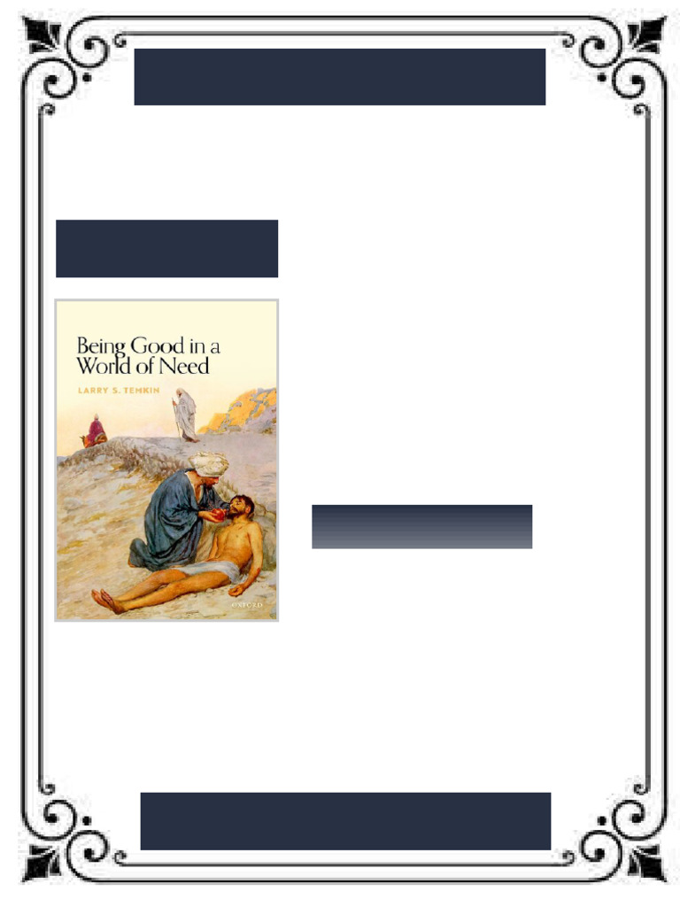 Being Good in a World of Need Larry S. Temkin ebook quick start edition ...