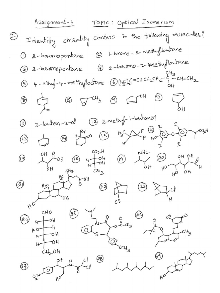 Isomerism Assignment | PDF