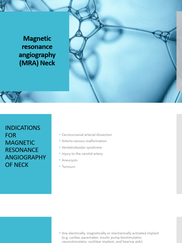 Magnetic Resonance Angiography (MRA) Neck | PDF | Neck | Aorta