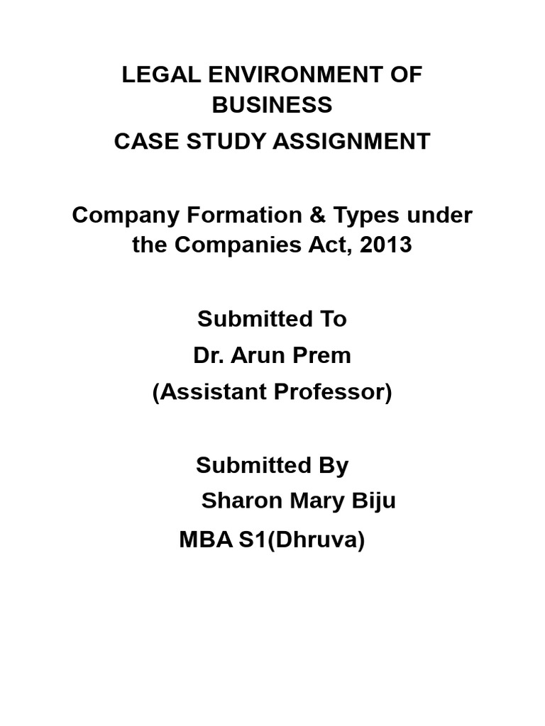LEGAL ENVIRONMENT OF BUSINESS (1) | PDF | Partnership | Legal Liability