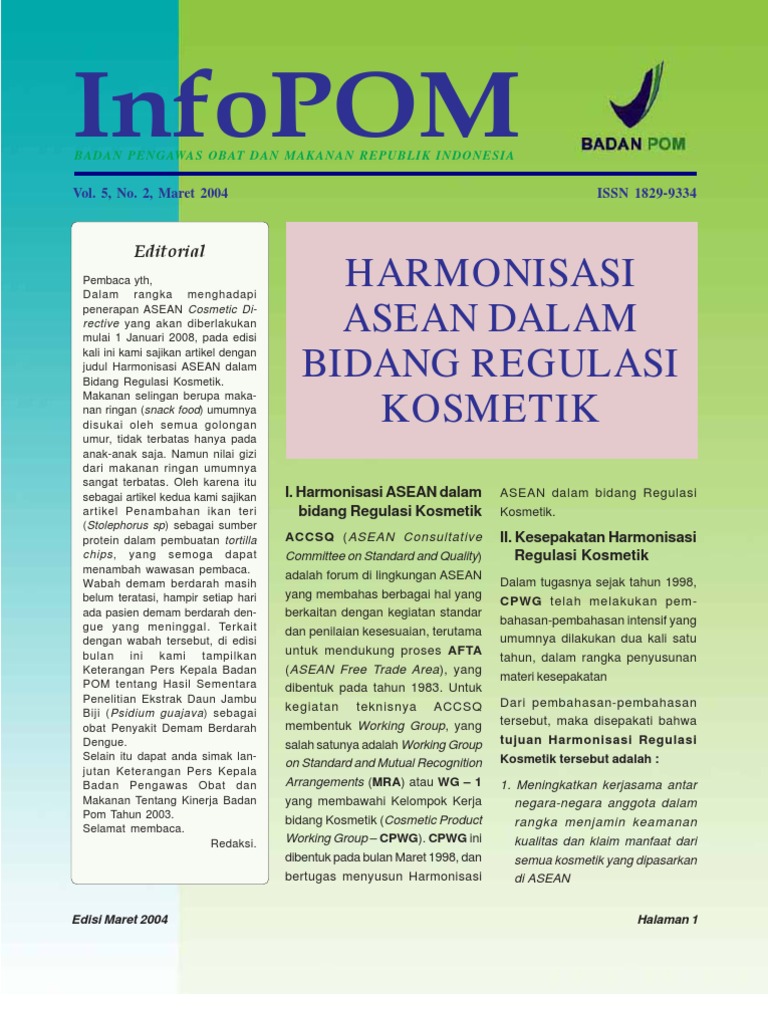 Asean Cosmetic Directive | PDF