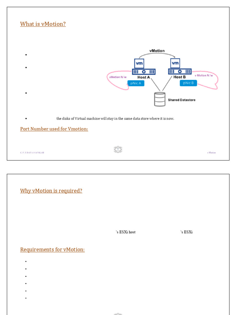 VMware vMotion: Live VM Migration Guide | PDF | Virtual Machine | V Mware