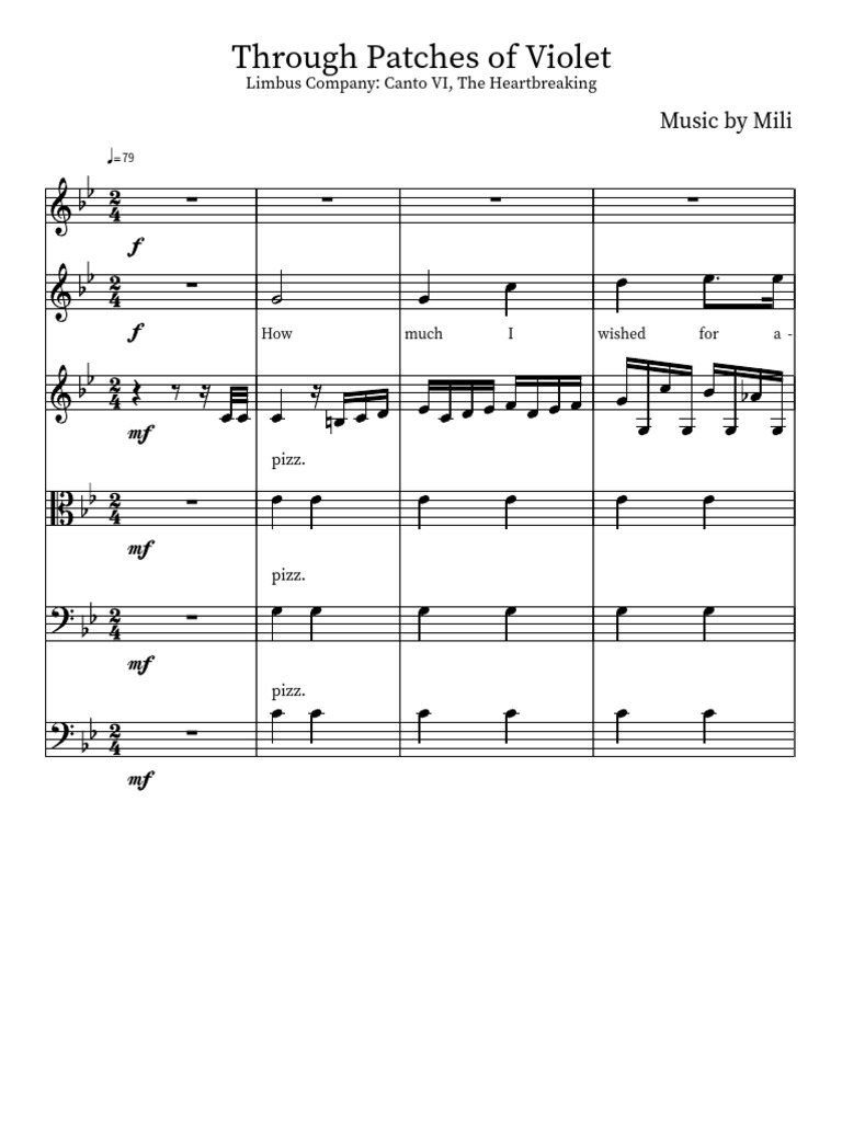 Through Patches of Violet | PDF