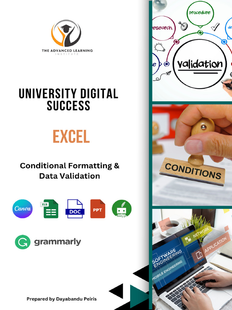 Conditional Formatting.docx and Data Validation Manual | PDF ...