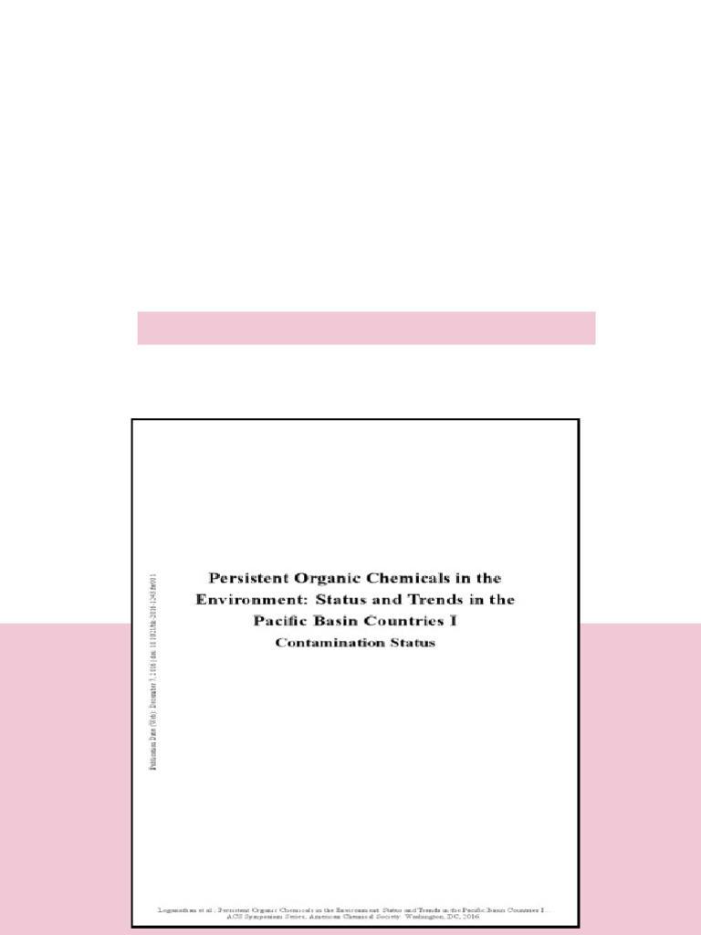 Persistent Organic Chemicals In The Environment Status And Trends In ...
