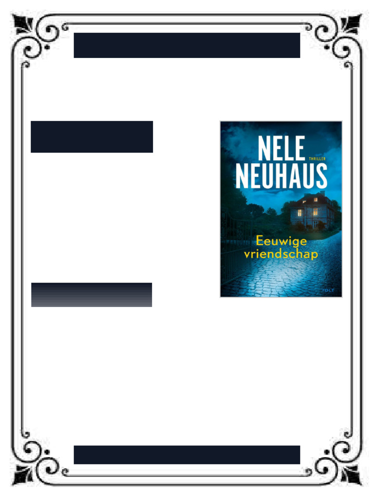 Bodenstein Kirchhoff 10 Eeuwige vriendschap 1st Edition Nele Neuhaus ...