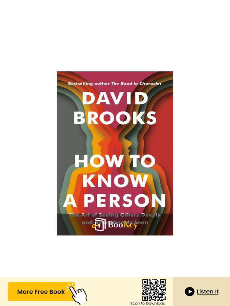 How to Know a Person PDF | PDF | Empathy | Loneliness