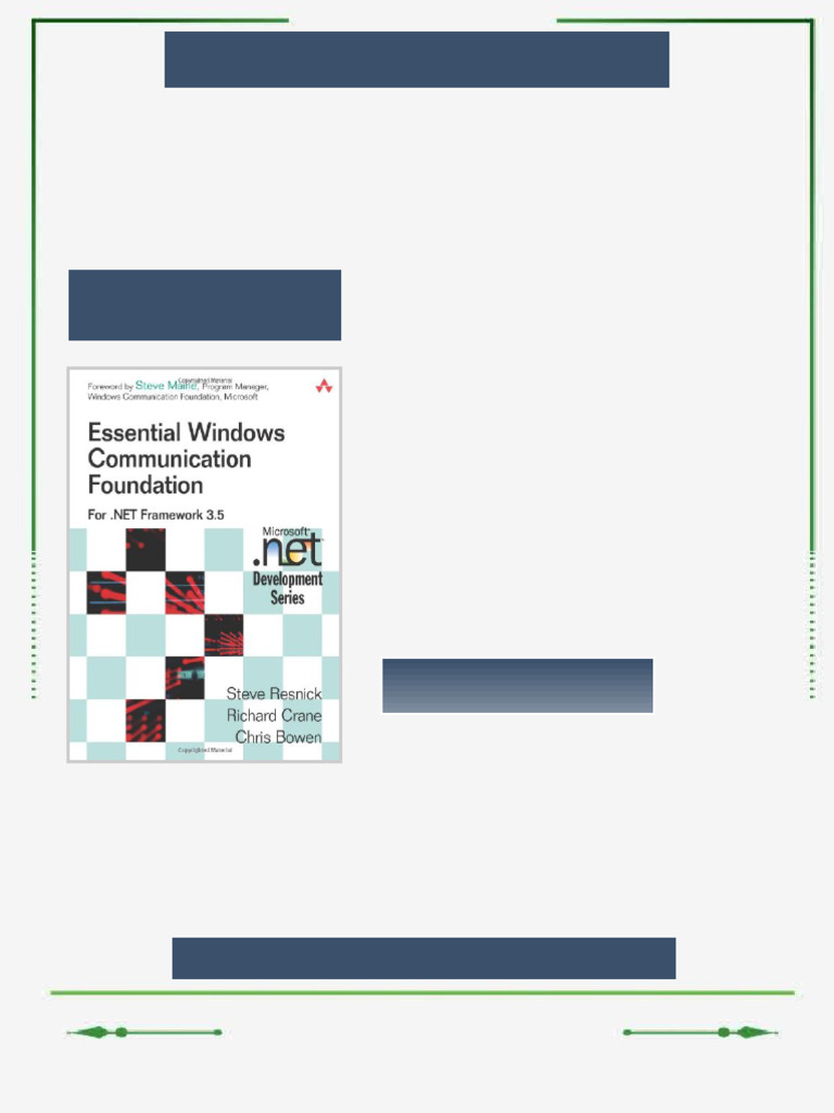 Essential Windows Communication Foundation WCF For NET Framework 3 5 ...