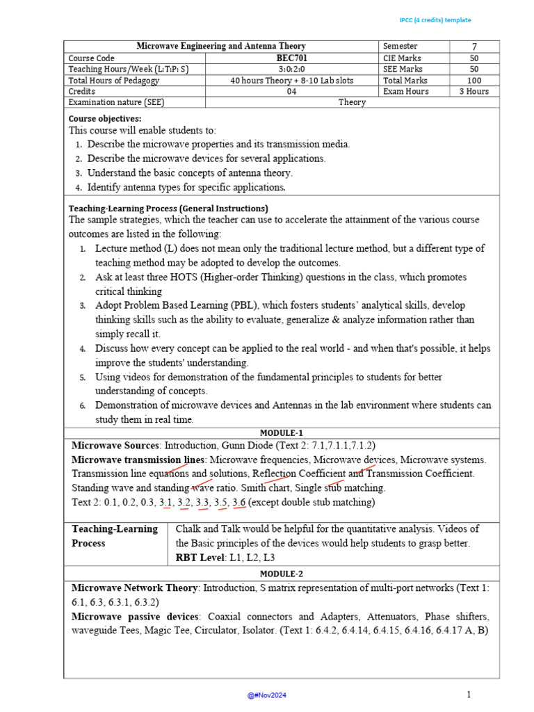 7ecesyll | PDF | Computer Network | Mimo