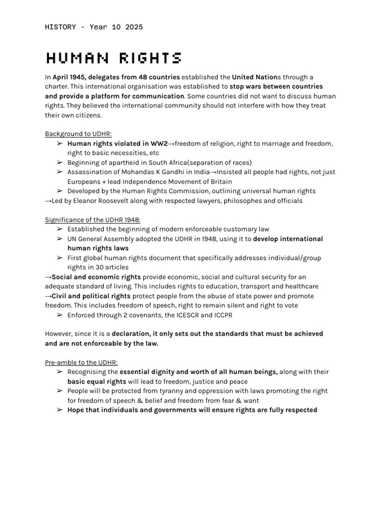 Human Rights and Australian History | PDF | Human Rights | Indigenous ...