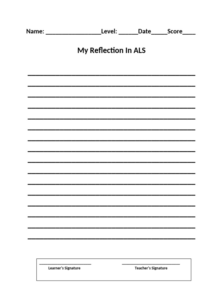 Reflection in Als | PDF