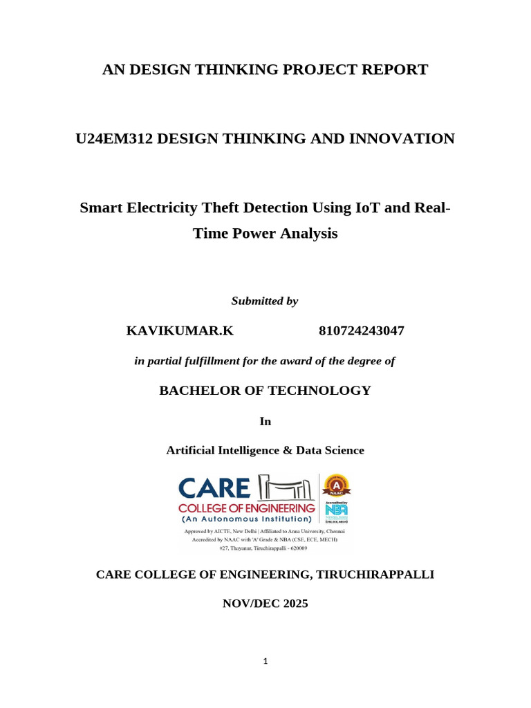 Design Thinking Report Format (6) (Pages 1-41) | PDF | Prototype ...