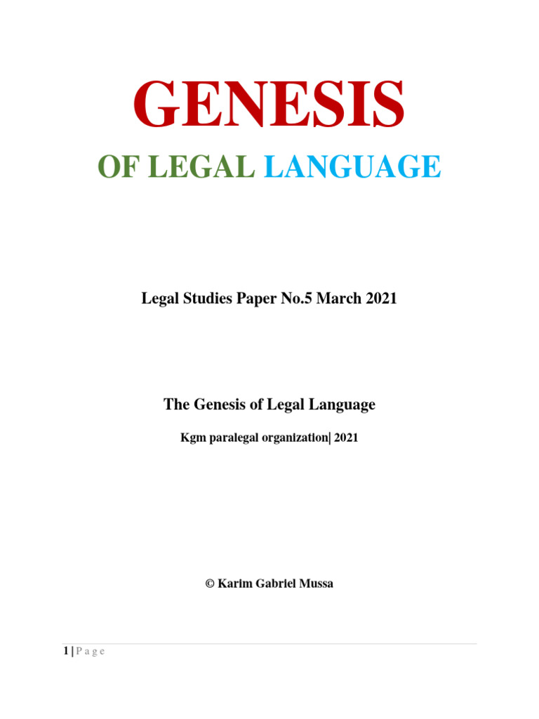 Evolution of Legal Language in Tanzania | PDF | Common Law | Justice