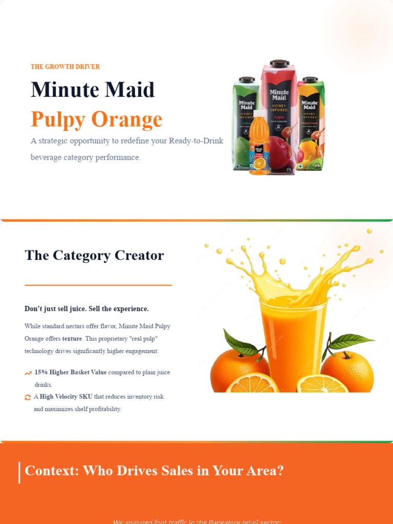 Minute Maid Sales Pitch | PDF | Investing | Inventory