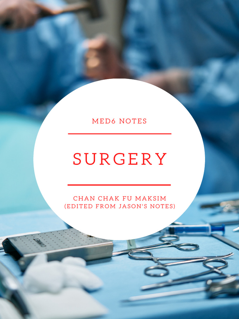 Comprehensive General Surgery Notes | PDF | Catheter | Esophagus