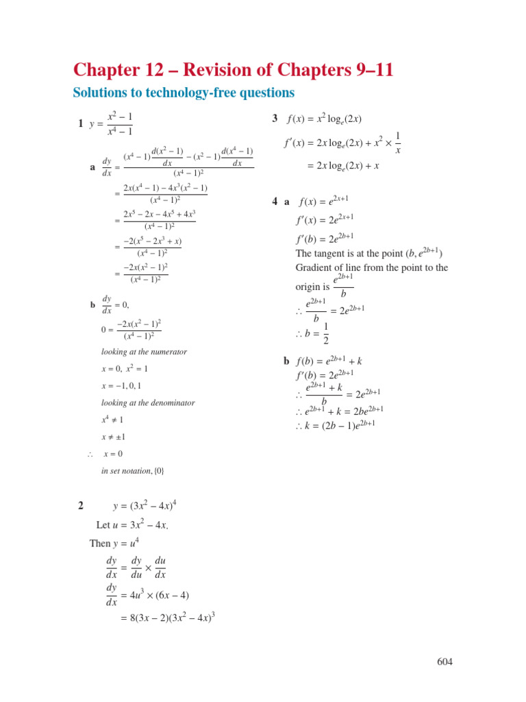 Calculus Solutions and Derivatives | PDF