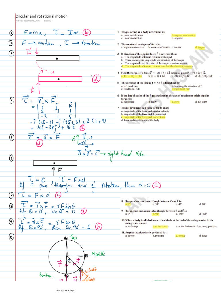 Understanding Circular and Rotational Motion | PDF