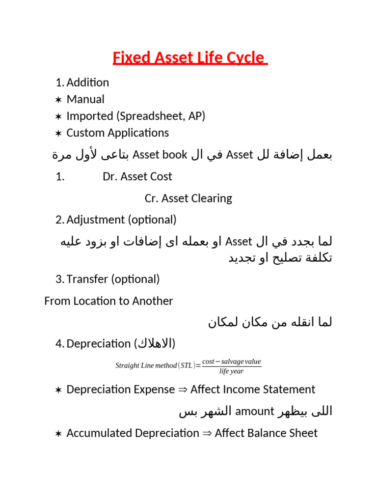 Fixed Asset 1 | PDF