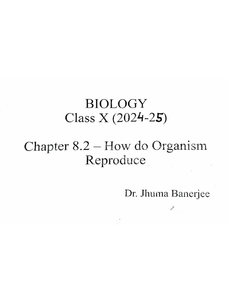 How Do Organisms Reproduce | PDF