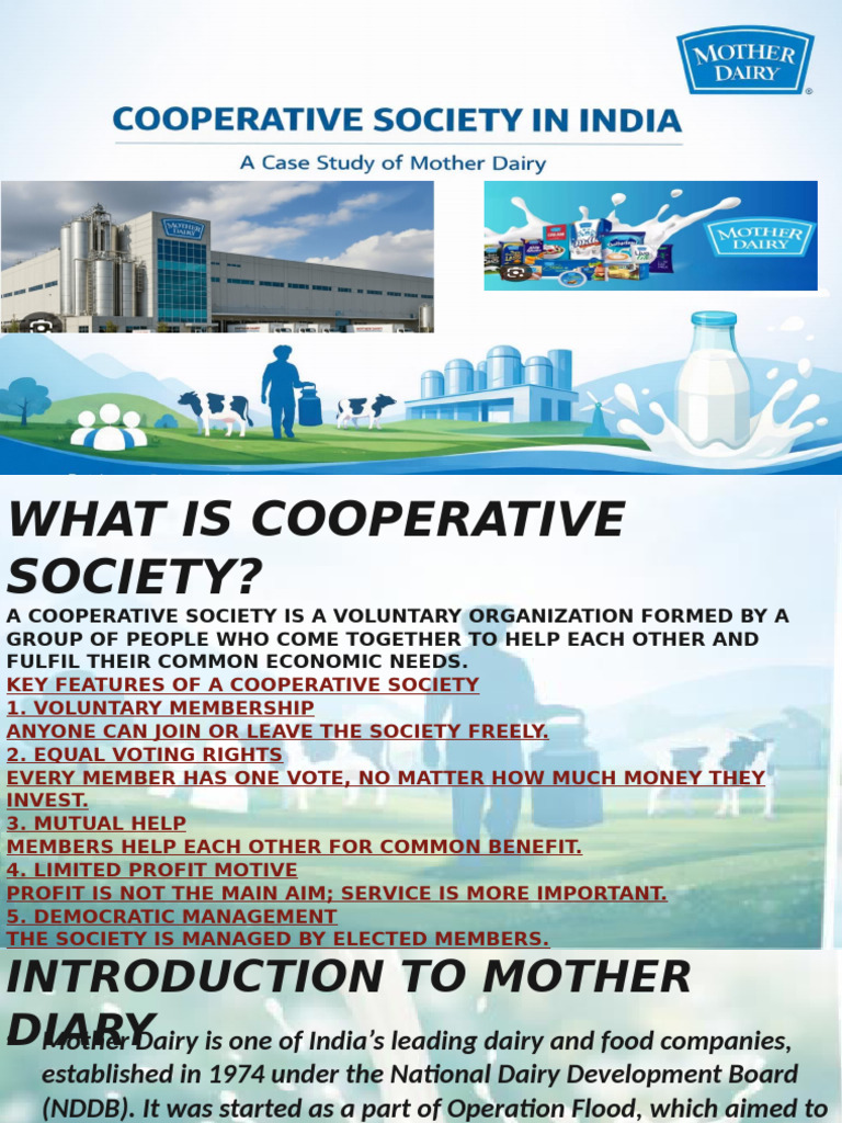 presentation on mother diary | PDF