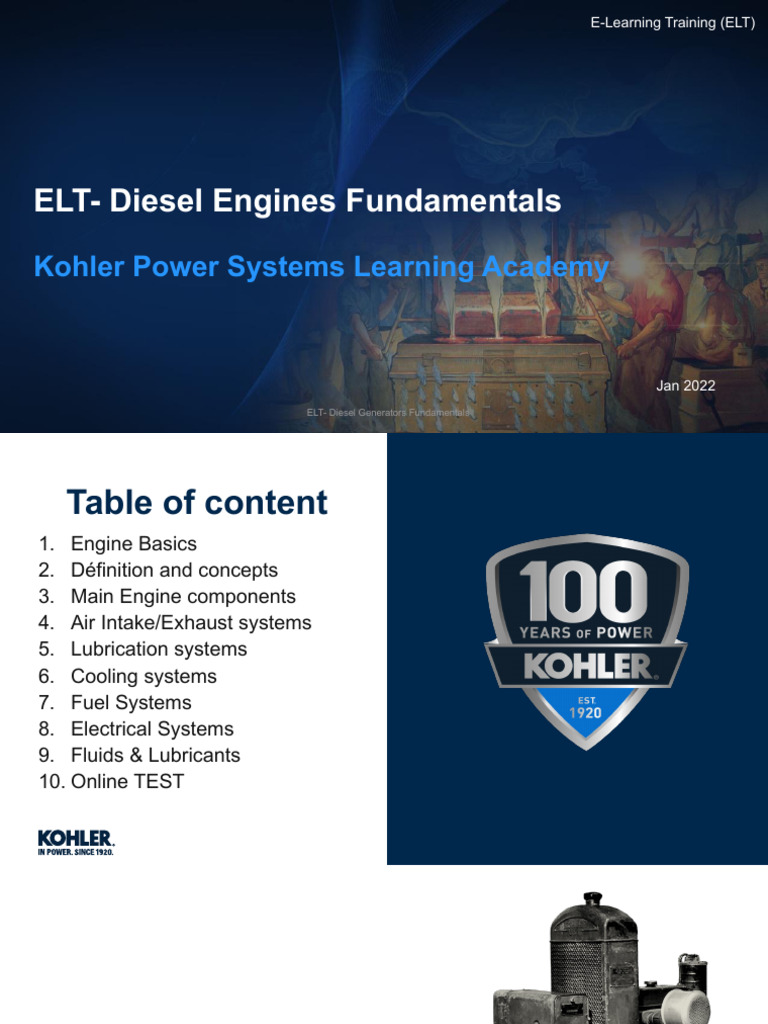 Diesel Engine Fundamentals Training | PDF | Turbocharger | Diesel Engine