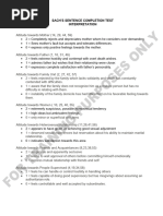 SSCT: Scoring and Interpretation Guide | PDF | Attitude (Psychology ...