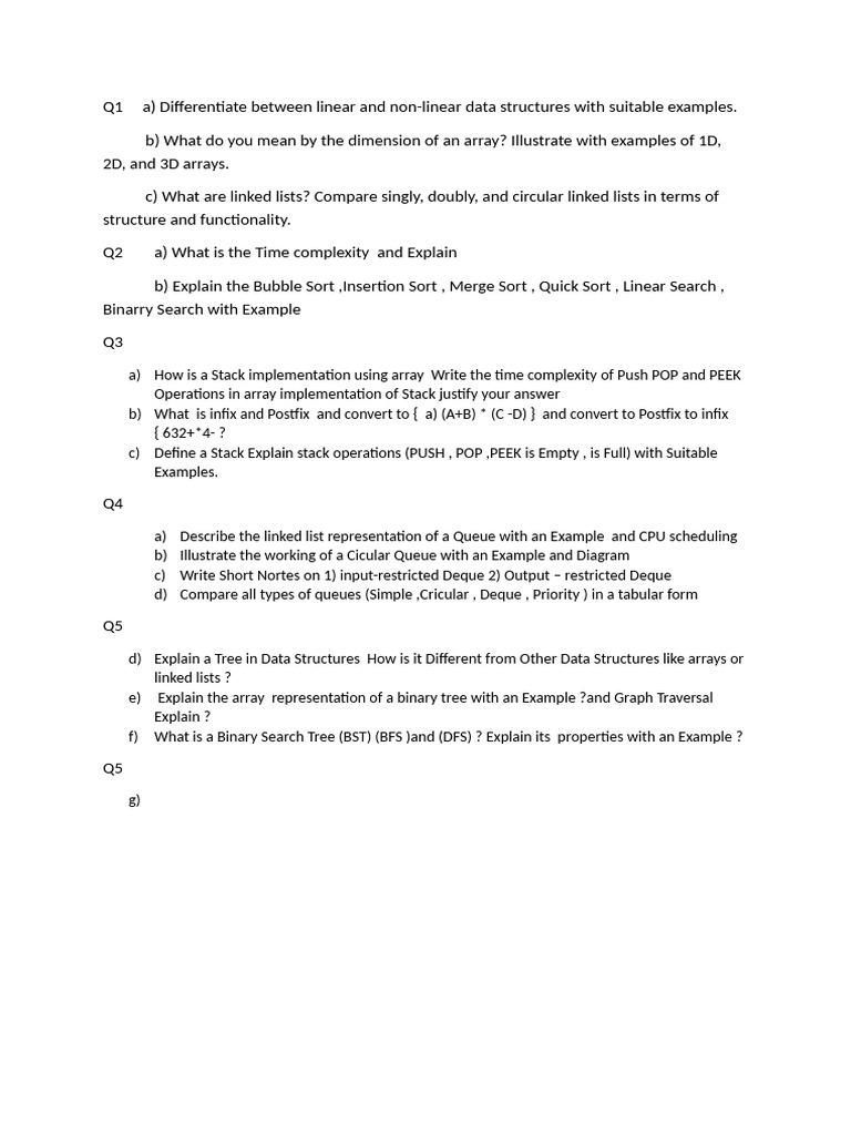 DSA Notes Thare | PDF