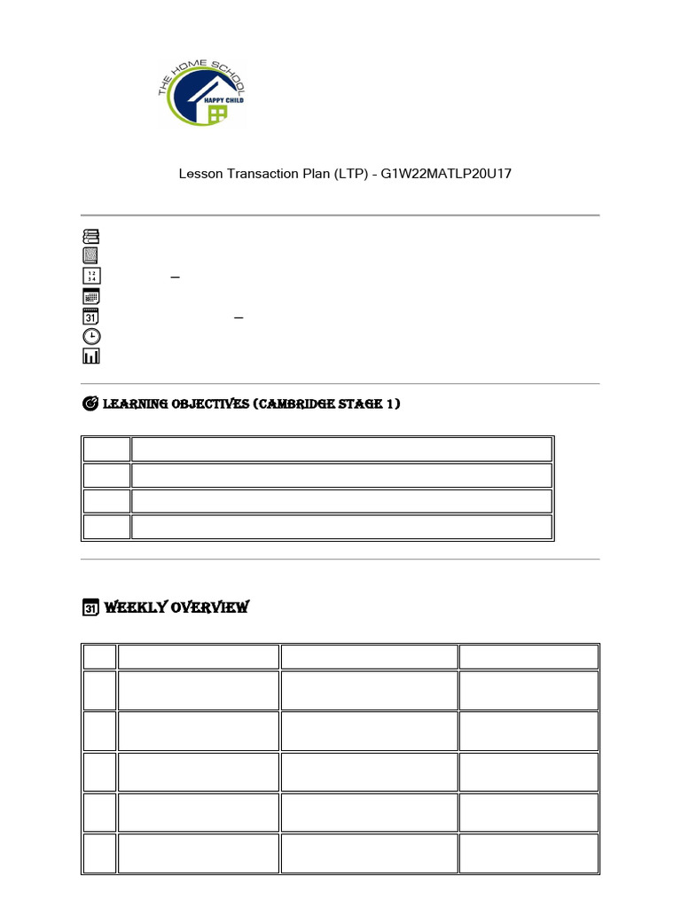 Grade 1 Math: Place Value Lesson Plan | PDF | Psychological Concepts ...