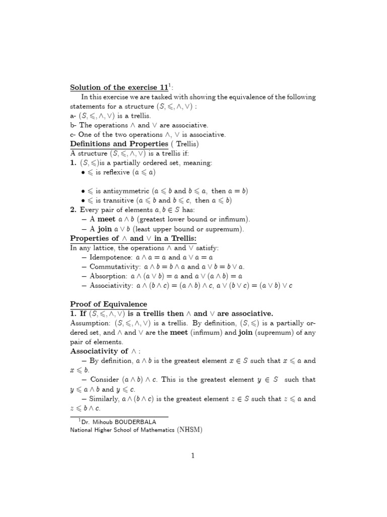 Trelis Equivalence Proofs and Properties | PDF | Mathematical Analysis ...