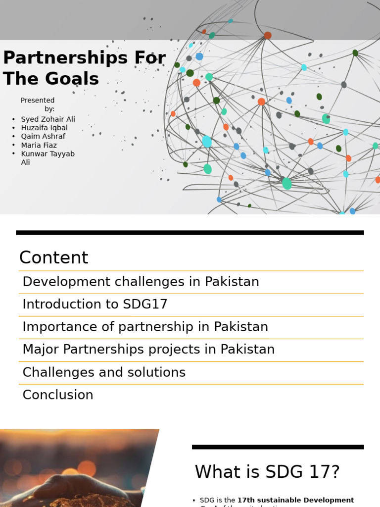Partnerships For The Goals | PDF