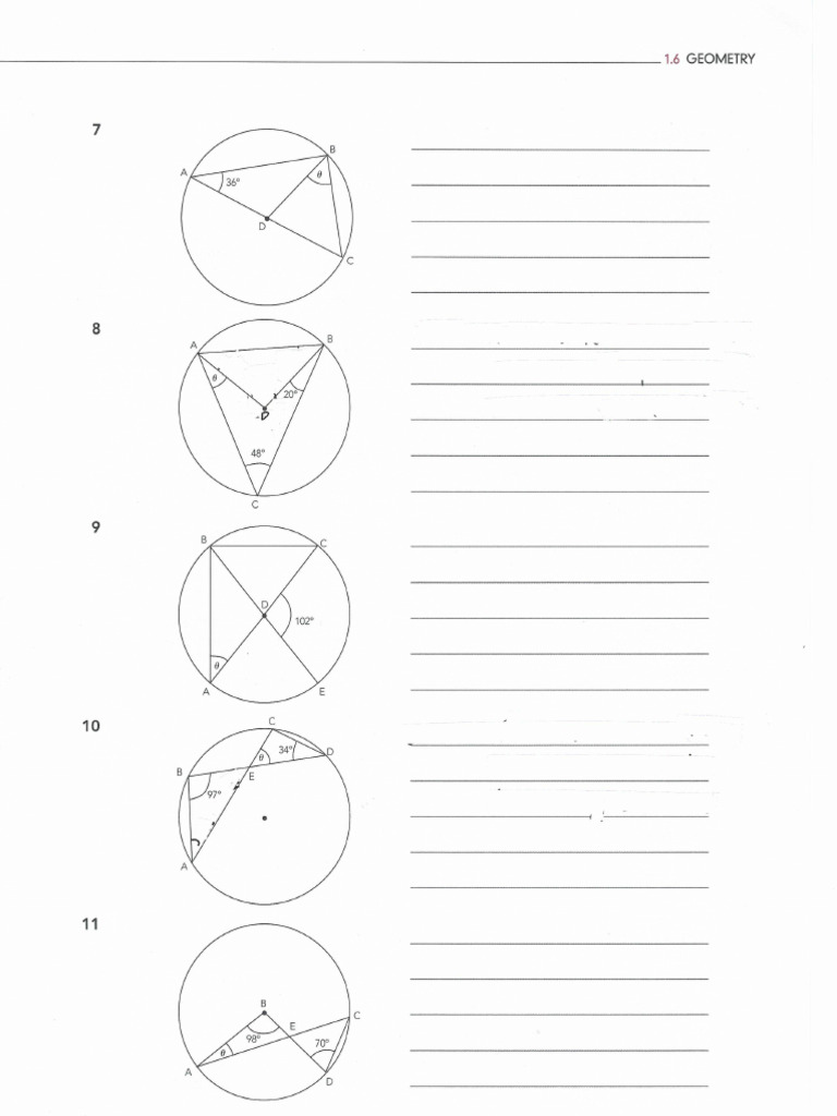 Angles Involving Tangents | PDF