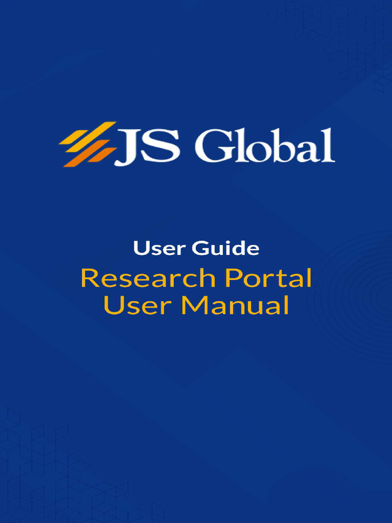Research Portal Manual Com | PDF