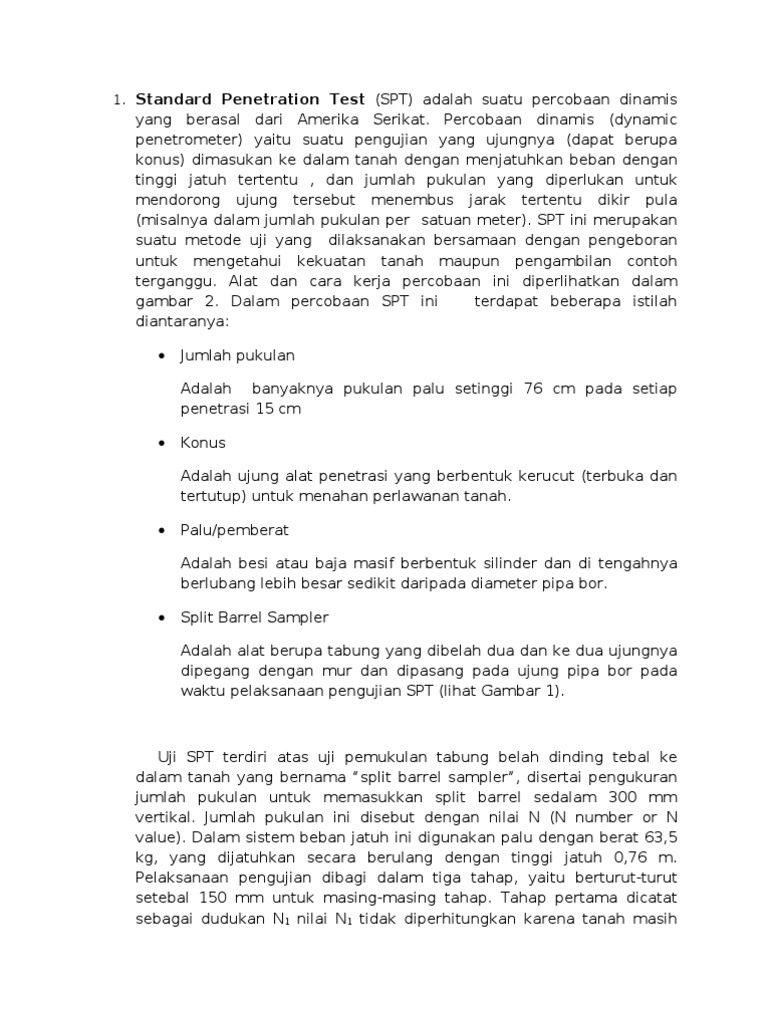 Standard Penetration Test PDF