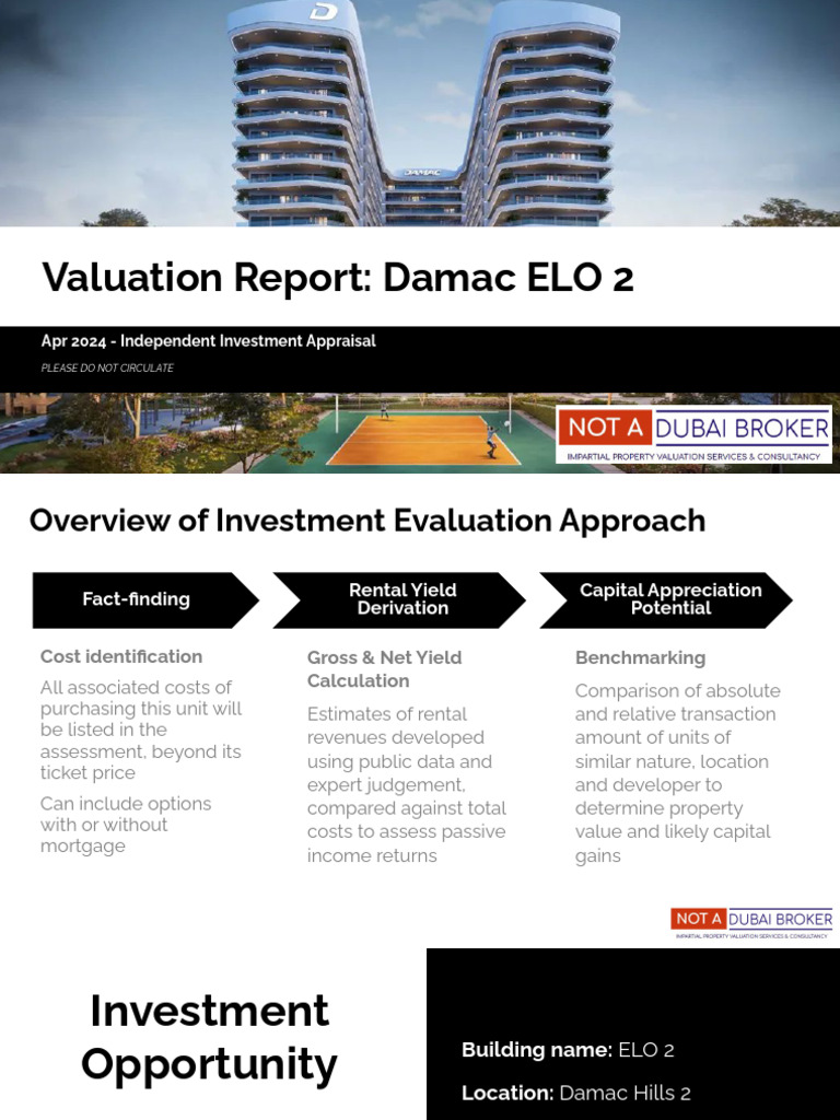 Not A Dubai Broker - DAMAC Elo 2 | PDF | Investing | Real Estate Appraisal