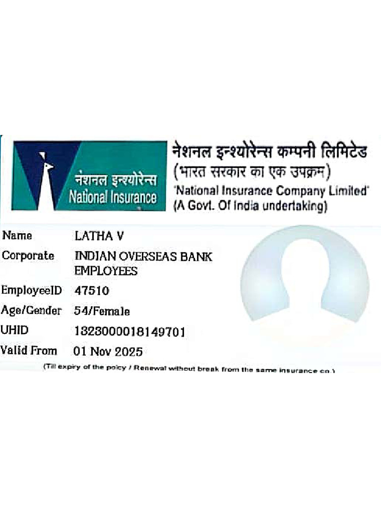 Latha NIC Card | PDF