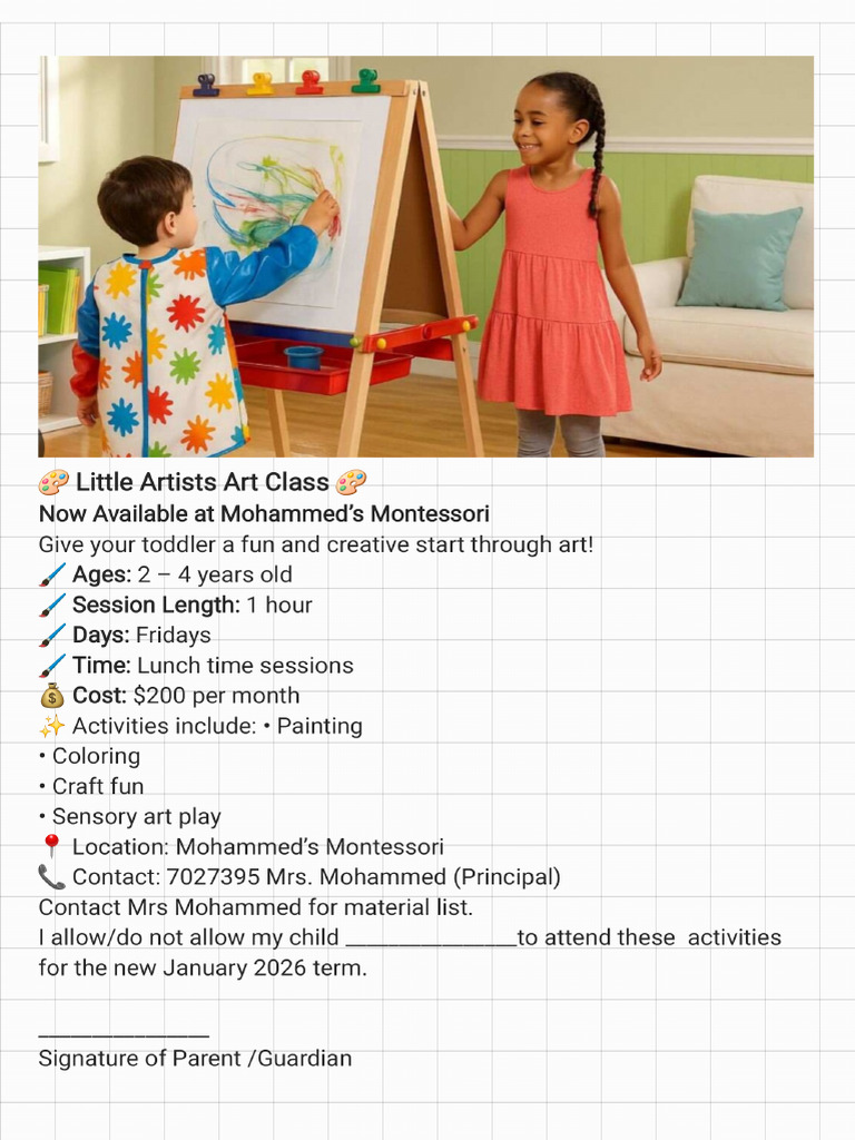 Art Class Montessori | PDF