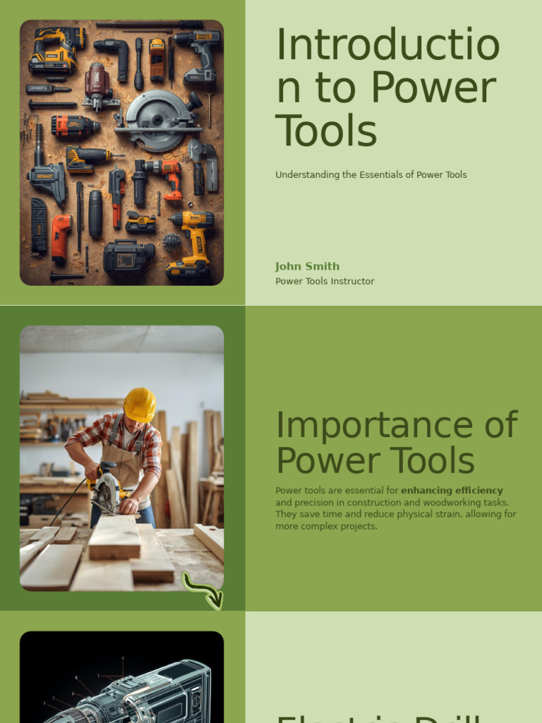 Power Tools: Safety and Function Guide | PDF | Tools | Personal ...