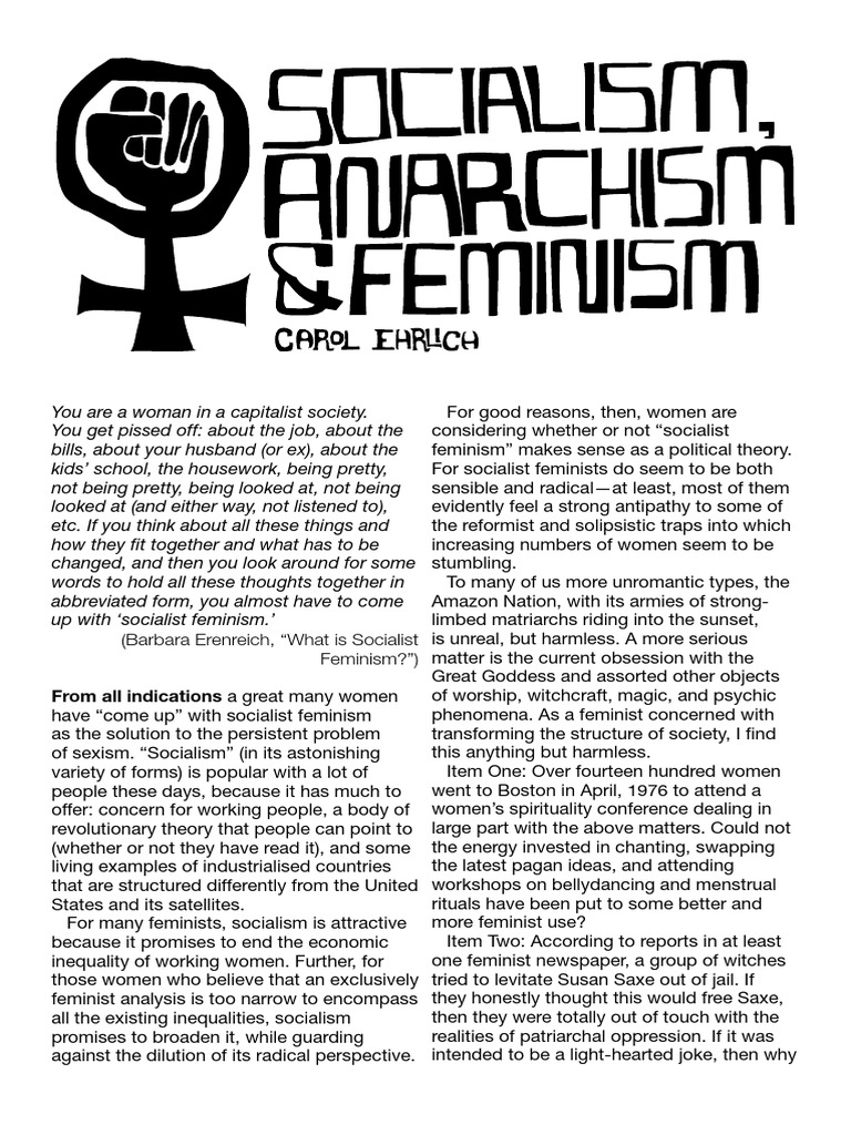 Understanding Socialist Feminism | PDF | Feminism | Gender Studies