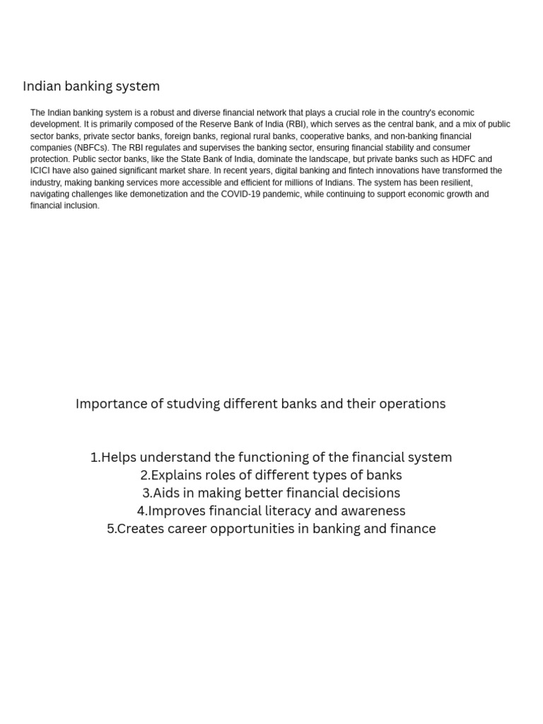 Overview of Union Bank of India Operations | PDF | Banks | Credit Card
