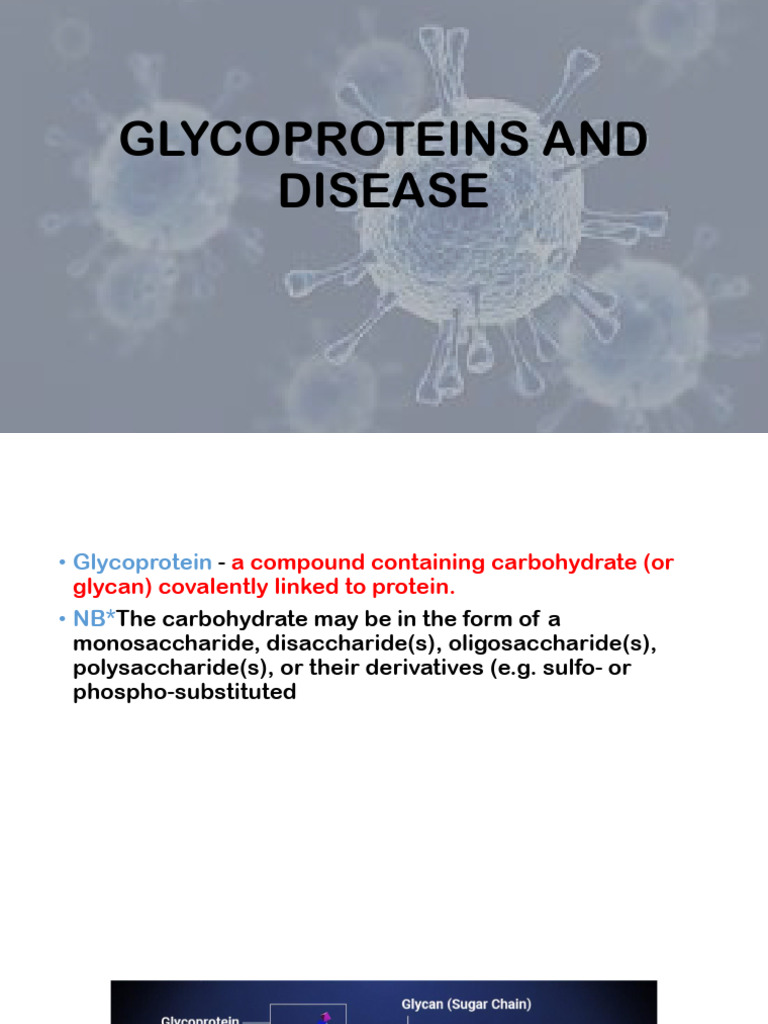 2.glycoproteins and Disease-1 | PDF | Cancer | Carbohydrates