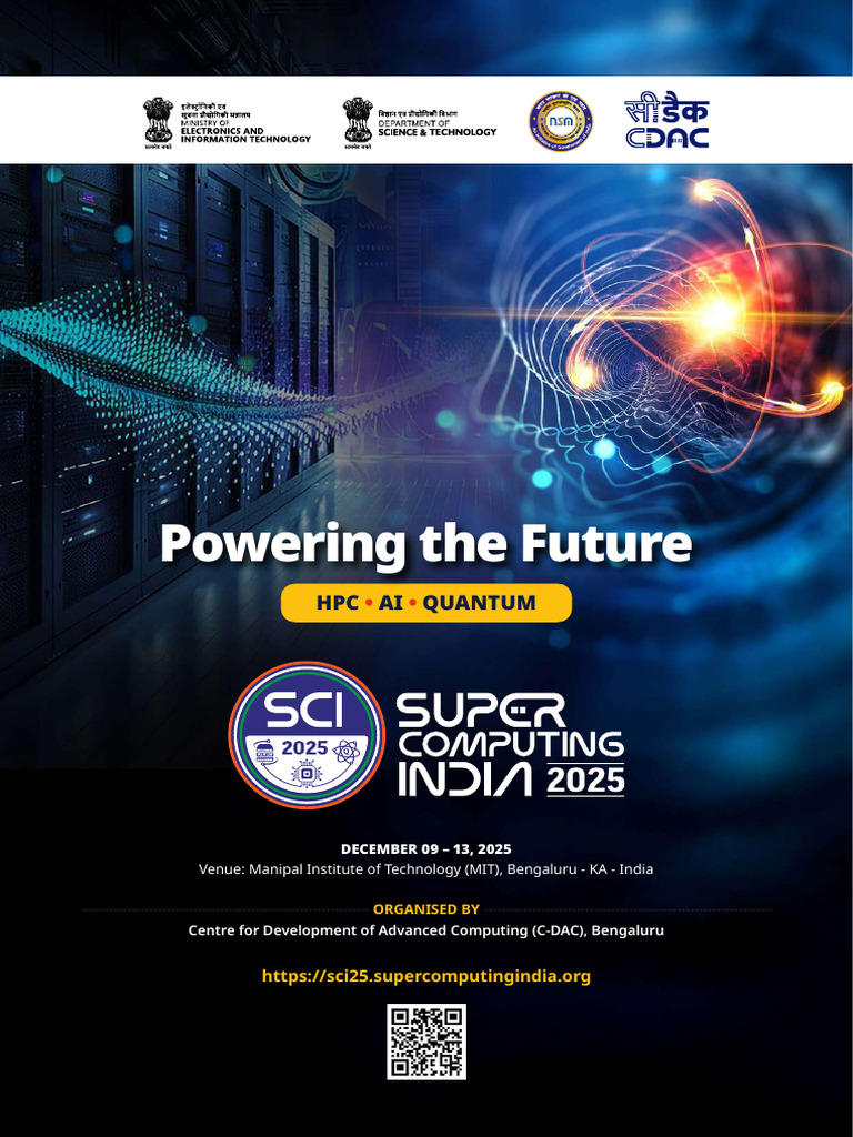 Supercomputing India Conference 2025 | PDF | Supercomputer | Artificial ...