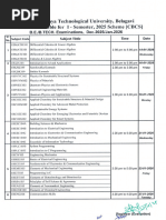 VTU Dec 2025/Jan 2026 Exam Timetable | PDF