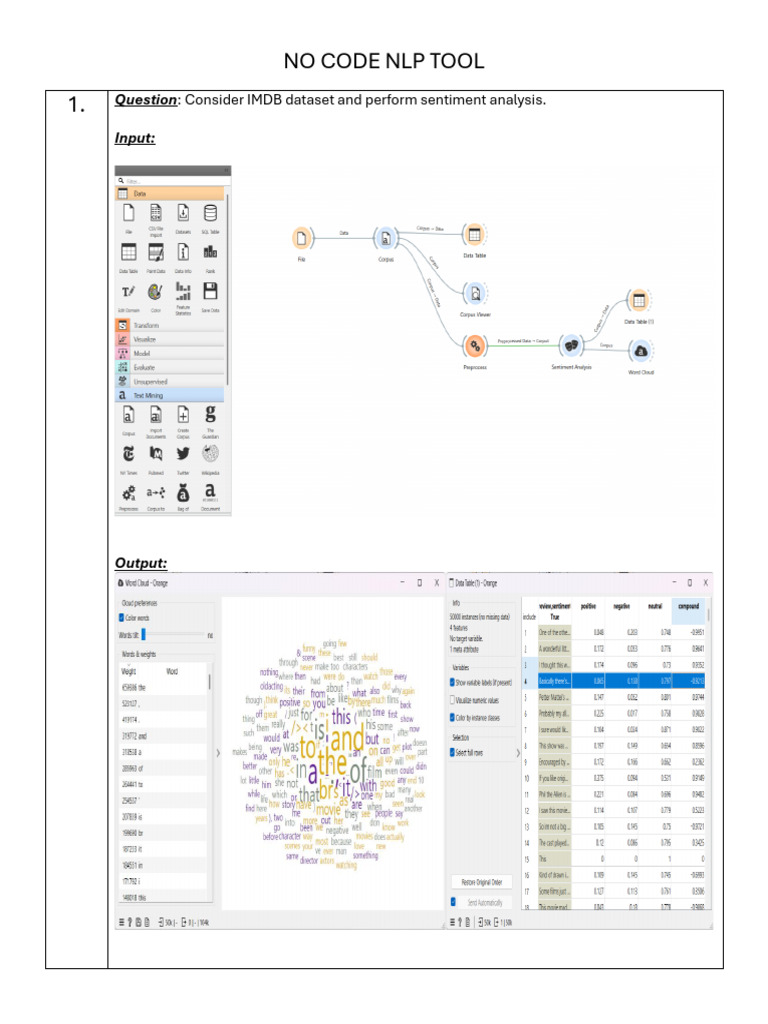No Code NLP Tool | PDF