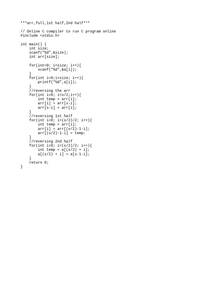 Arr, Full, 1st Half, 2nd Half | PDF