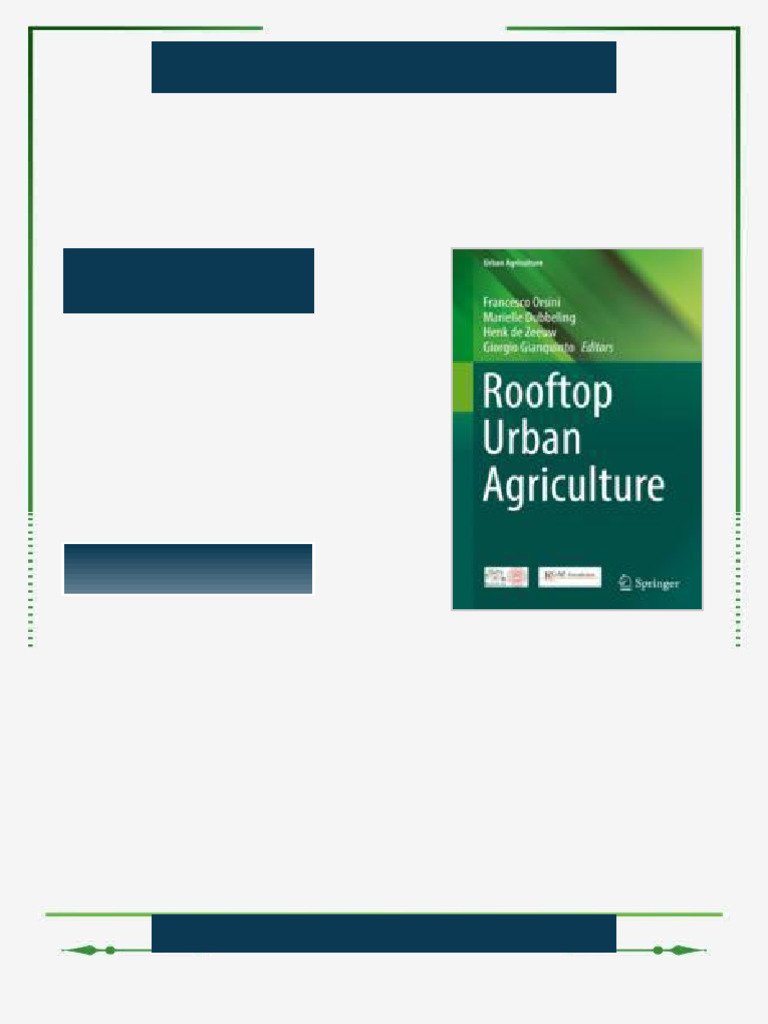 Rooftop Urban Agriculture 1st Edition Francesco Orsini Ebook Quick ...