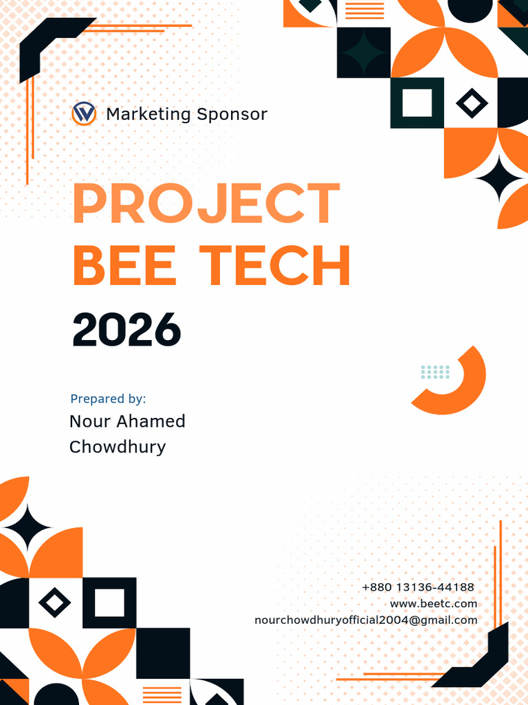 Blue and White Modern Geometric Project Proposal Cover A4 - 20251009 ...