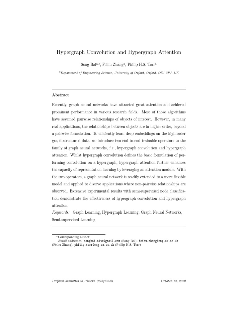 Hypergraph Convolution and Attention Methods | PDF | Vertex (Graph ...