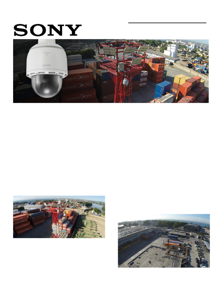 Brochure de Caméra de Surveillance Sony | PDF | Cargo | Camera